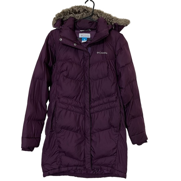 Columbia | Jackets & Coats | Colombia Puffer Purple Plum Midi Jacket ...